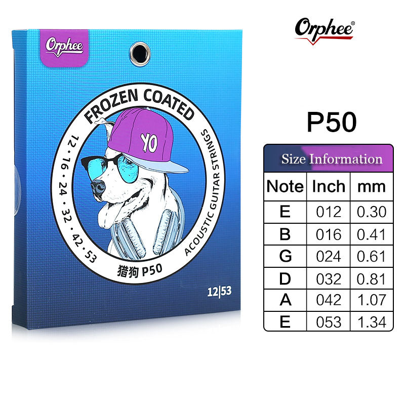 Orphee - Frozen Coated Acoustic Guitar Strings - 12/53 – The Music ...