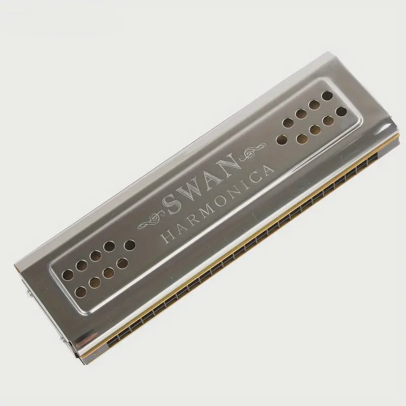 Swan - 24 Hole Double-Sided Harmonica C & G – The Music Warehouse