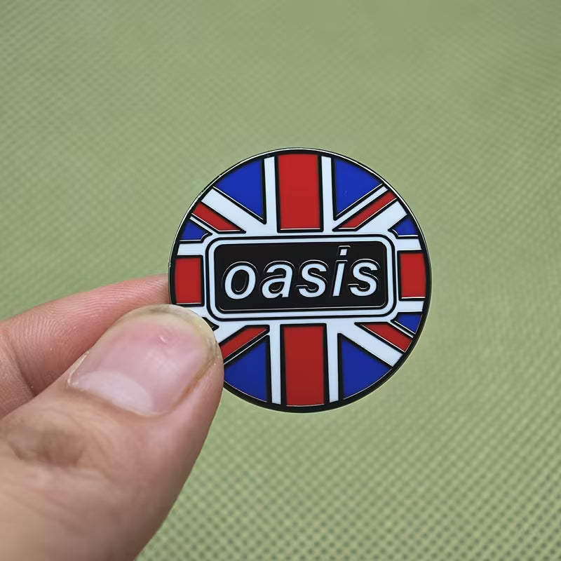 Oasis - Union Jack Badge – The Music Warehouse