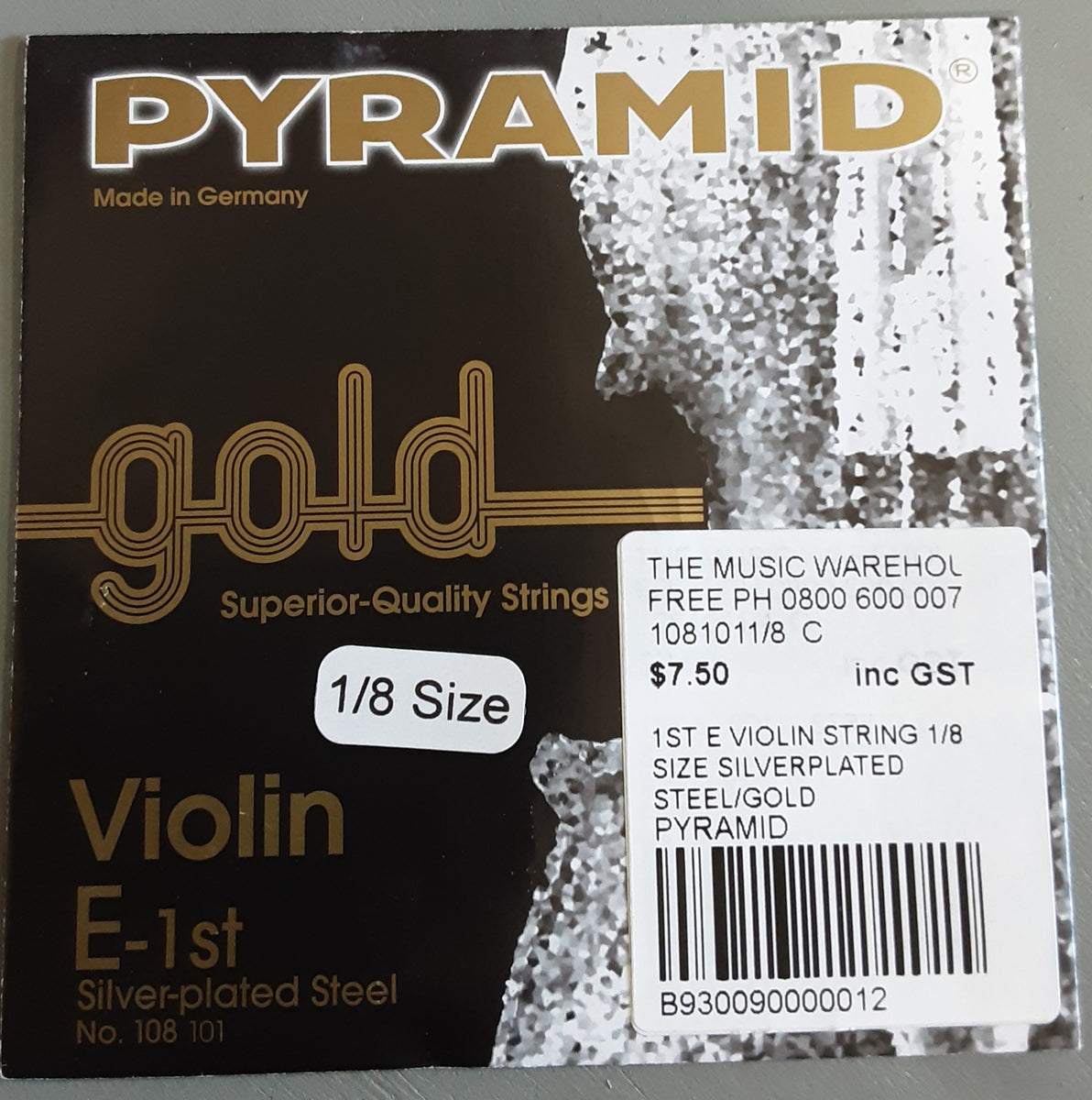 Pyramid 1/8 Violin String - E – The Music Warehouse
