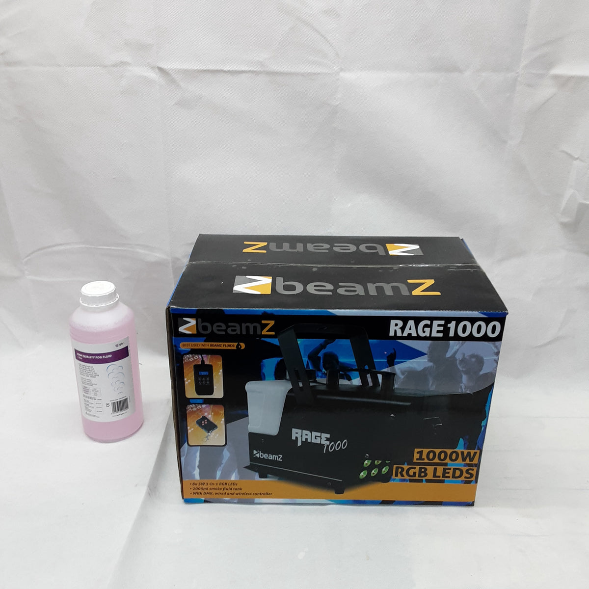 Beam Z - Fog Machine and Fluid - RAGE 1000 - RGB – The Music Warehouse