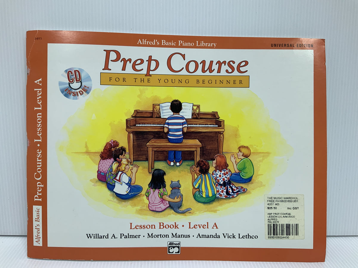 Alfred's - Prep Course for the Young Beginner - Lesson Book - Level A ...