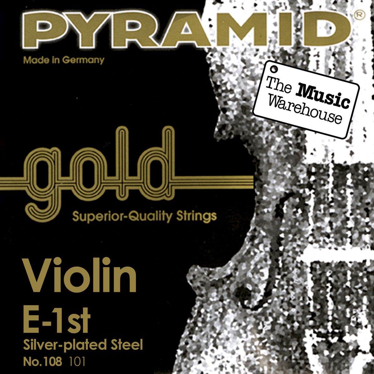Pyramid Gold Violin E String - 1/2 Size – The Music Warehouse