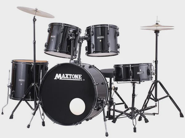 Maxtone - Drum Set 5 pc Black – The Music Warehouse