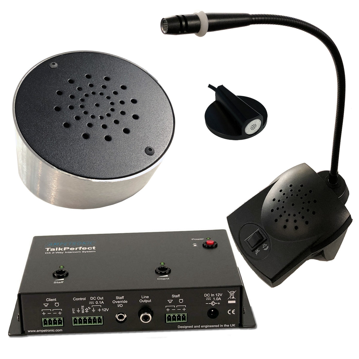 Pro 2-way Counter Intercom System w/mics – The Music Warehouse
