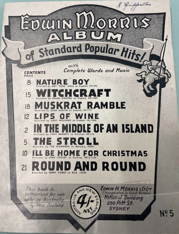 Edwin Morris Album of Standard Popular Hits (Second Hand) – The Music ...