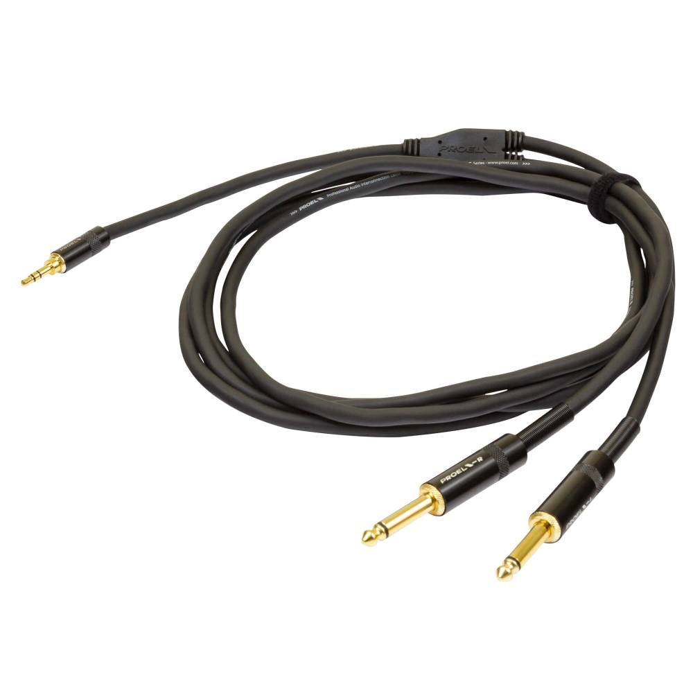 Challenge Stereo Split Lead 3.5mm Trs > 2 X 6.3mm Ts 0.3m – The Music ...